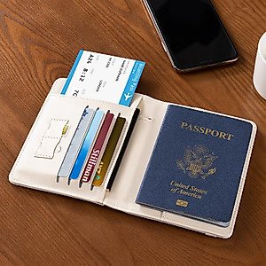 CoBak Passport Holder: Securely Store Passports, Credit Cards & IDs with Multi-Pocket Storage & Waterproof Design; Compact & Travel-Friendly for Women and Men