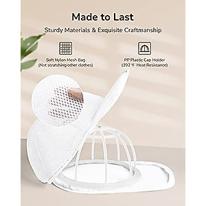 Baseball Cap Hat Washer for Washing Machine, 2 Pack ULG Hat Cleaner for Baseball Caps, Hat Organizer/Cap Washer for Dishwasher, Washing Hat Rack Hat Holder