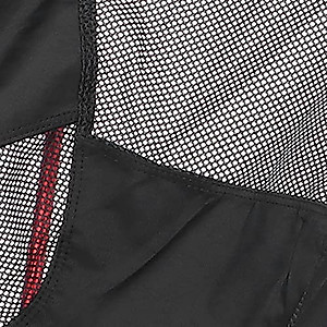 Aluminum Alloy Portable Chair, Compact Outdoor Chair Nylon Mesh Aluminum Frame Small After Folding Simple Operation for Camping(Big red)