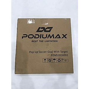 PodiuMax 2 in 1 Pop Up Soccer Goal - Indoor Outdoor Soccer Target Net for Improving Passing and Shooting Accuracy | Portable with Carrying Bag