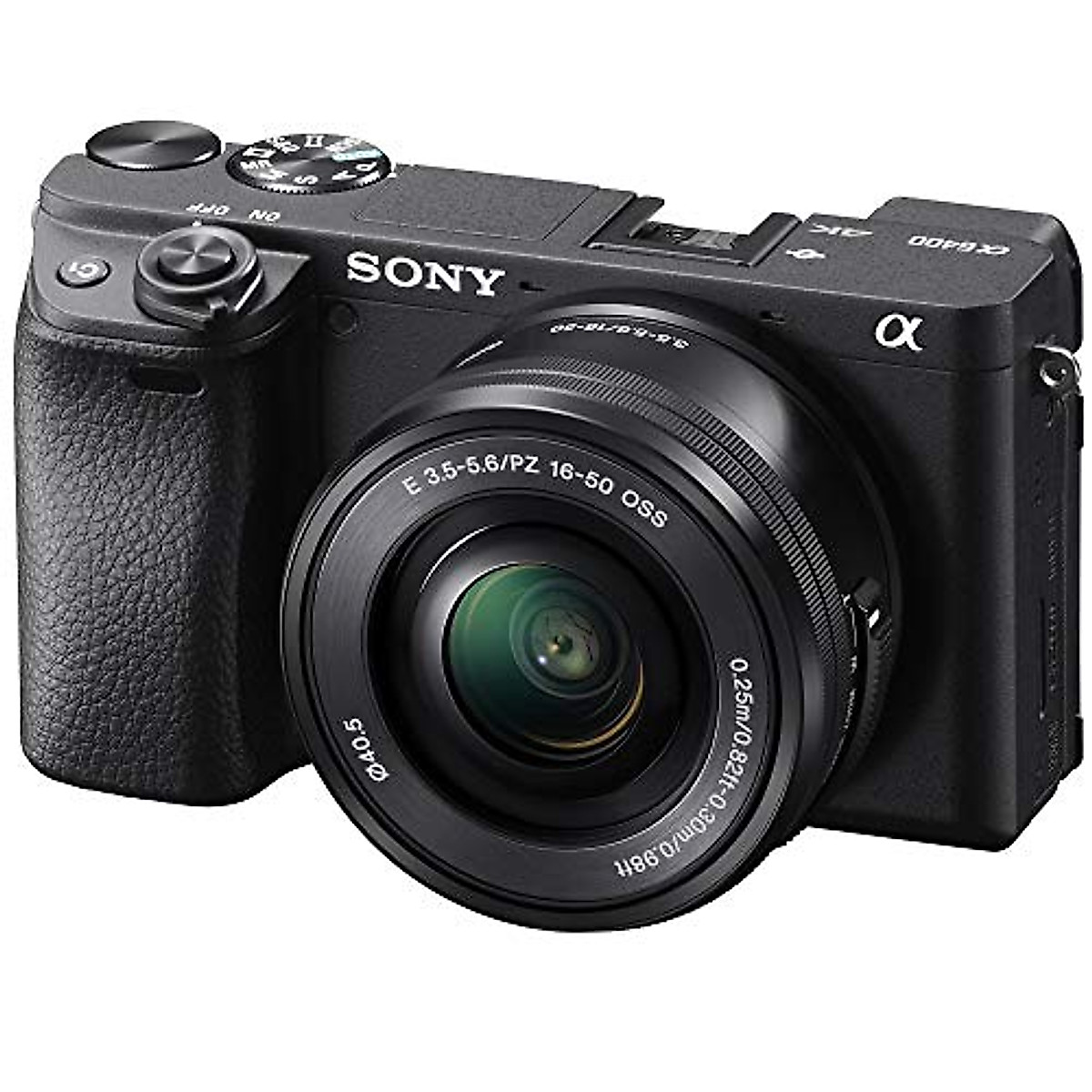Sony a6400 4K Mirrorless Camera ILCE-6400L/B (Black) with 16-50mm f/3.5-5.6 and 55-210mm F4.5-6.3 2 Lens Kit and 0.43x Wide Angle + 2.2X Telephoto + Deco Gear Extra Battery Remote & Flash Bundle