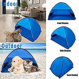 Hamiledyi Rabbit Tent House Bunny Teepee Bed Portable Small Animals Hideaway Folding Shelter Hideout Hut Pop Up Pet Camping Tents for Ferret Chinchilla Guinea Pig Cat Puppy