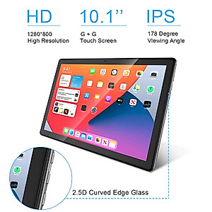 KAKTIN Tablet 10 inch Android Tablet,1080p HD Touchscreen Tablet,2.4G WiFi Tablets,Quad-Core Processor,32GB Storage,2G RAM,6000mhA Long Battery Life, Android 11 OS,Grey