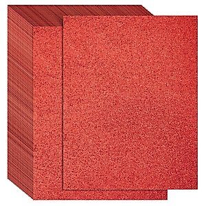 Bright Creations 24 Sheets Red Glitter Cardstock Paper 8.5 x 11 for Scrapbooking, DIY Projects, Arts and Crafts (280gsm)