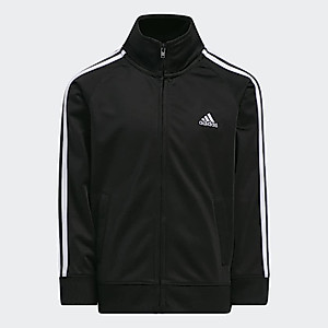 adidas baby boys Tricot Jacket & Clothing Pants Set, Adi Black, 7 US