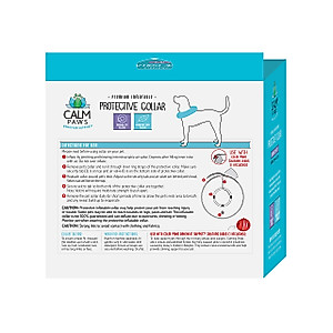 Calm Paws Behavior Support Protective Inflatable Collar Large w/Dog Calming Disc