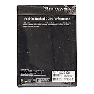 G.SKILL 3600 16GB G.Skill Ripjaws V Kit (2x8GB), Black,F4-3600C18D-16GVK