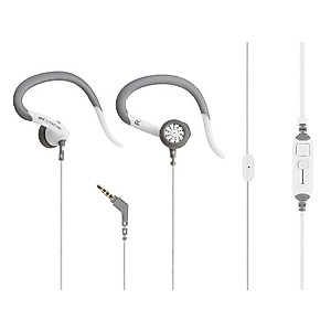 SCOSCHE SportCLIPS Sports Earbuds with TapLine Remote and Microphone, Black