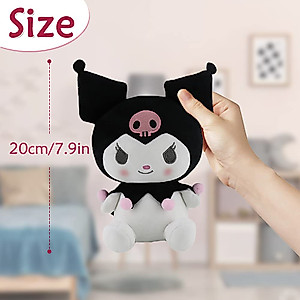 Kuromi Plush Toys, Kitty Cat Pillow Plush, Soft Doll Toys, Stuffed Animals Toy Birthday Gifts for Girls Kids
