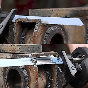 Heavy Duty Metal Cutting Reciprocating Saw Blades, 12-Inch 14TPI M42 Bi-Metal +8% Cobalt Reciprocating Saw Blade for Thick Metal Fast Straight Cutting, Solid Pipes, Profiles 5-Pack