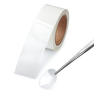 Faithful Supply 2 inch, 600/roll Clear Circle Seal Stickers Great as Envelope Seal Stickers, Clear Stickers, Circle Tape, Clear Circle Labels and Envelope Seals.