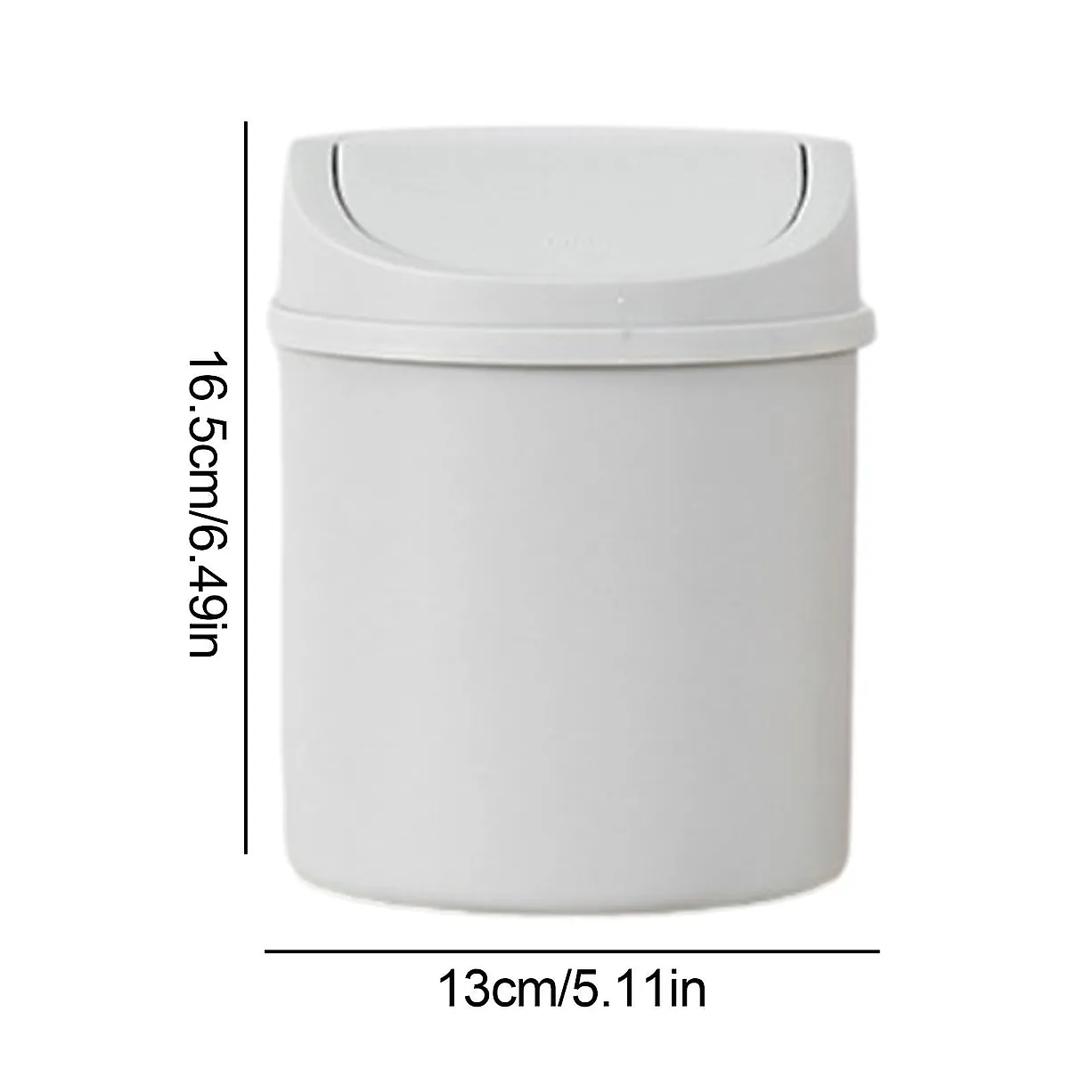 Desk Trash Can with Lid, Pop Up Countertop Wastebasket Small Garbage Can, Tiny Countertop Waste Basket Small Table Top Covered Garbage Bin for Desk Top