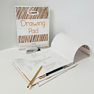 Reskid Kids Drawing Pads - 3 Pack of 9x12 Inch with 50 Sheets Each - Removable Pages for Easy Display and Preservation, Perfect for Young Artists