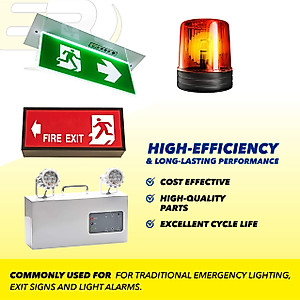 Exell Emergency Lighting Battery Replacement Thomas & Betts 012745