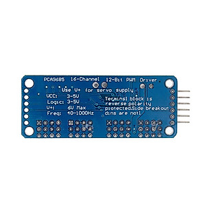 Onyehn PCA9685 IIC Module,16 Channel 12-Bit PWM Servo Motor Driver for Arduino Robot or Raspberry pi(4 Pack)