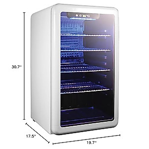 Magic Chef MCB34CHW Beverage Cooler, White
