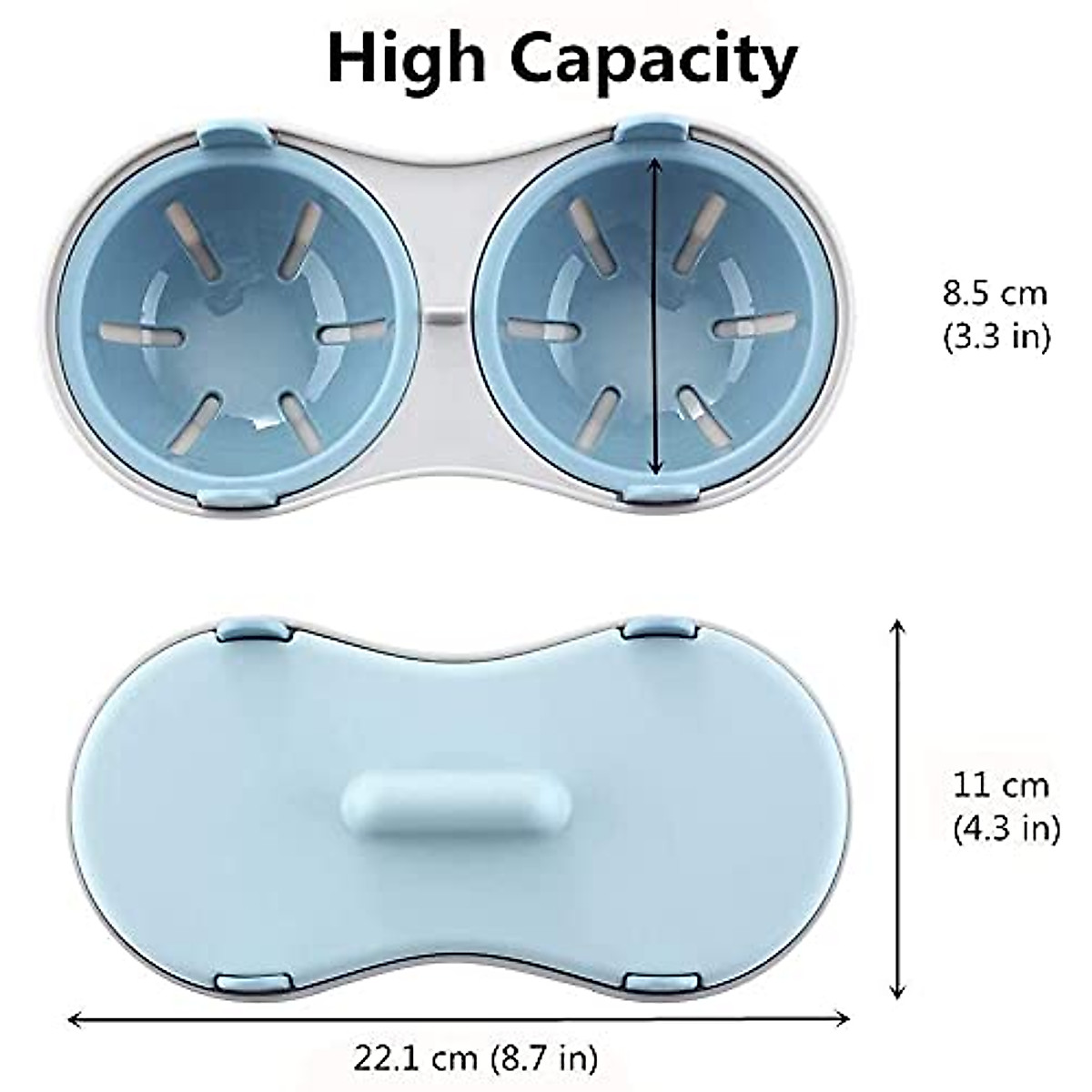 Microwave Egg Poacher Microwavable Egg Steamer Cookware,Home Kitchen Gadget Gifts BPA Free