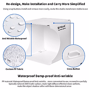 Qulable Photo Studio Box, Mini Photo Shooting Tent Kit, Foldable Photography Lighting Softbox with 6 Colors Photography Backdrops for Advertising Photography Lighting Tool (20 cm Light Box)