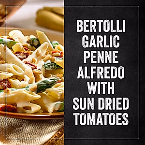 Bertolli Garlic Alfredo Sauce with Aged Parmesan Cheese, Authentic Tuscan Style Pasta Sauce made with Fresh Cream and Real Butter, 15 OZ