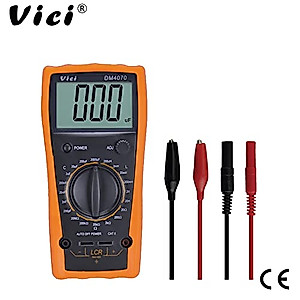 AideTek DM4070 LCR Meter multimeter Tester capacitance Inductance Resistance self-Discharge