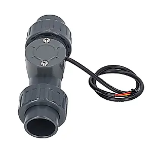 Flowmeter, Large Flow UPVC DN25 RS485 Data Transmission IP65 Protection Fluid Meter Counter for Irrigation