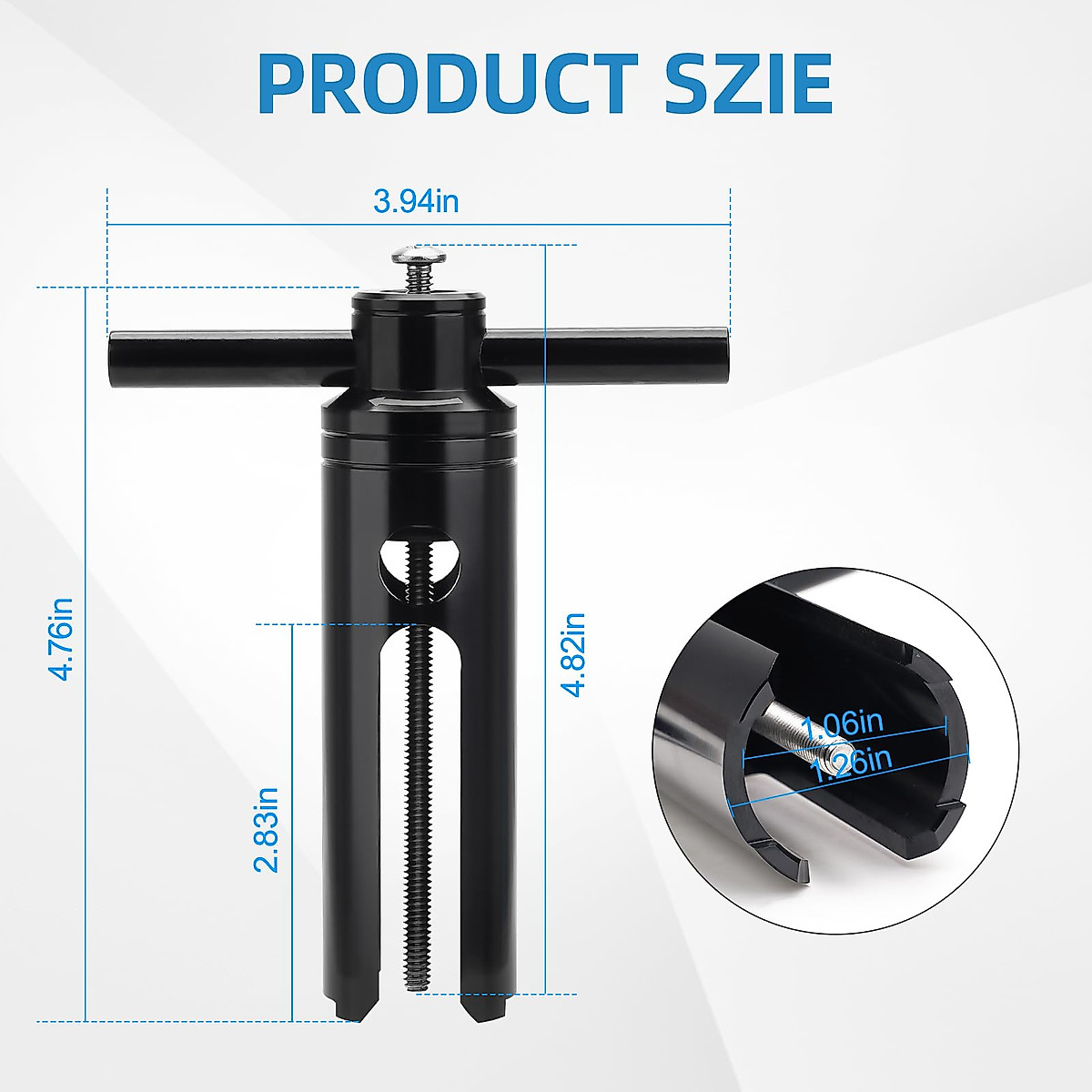 YIBEICO 104421-U Cartridge Removal Tool, Cartridge Extraction Tool Compatible with Moen 1200, 1222, & 1225 Single Handle Cartridges, Shower Plumbing Tool for Moen Posi-Temp Valve
