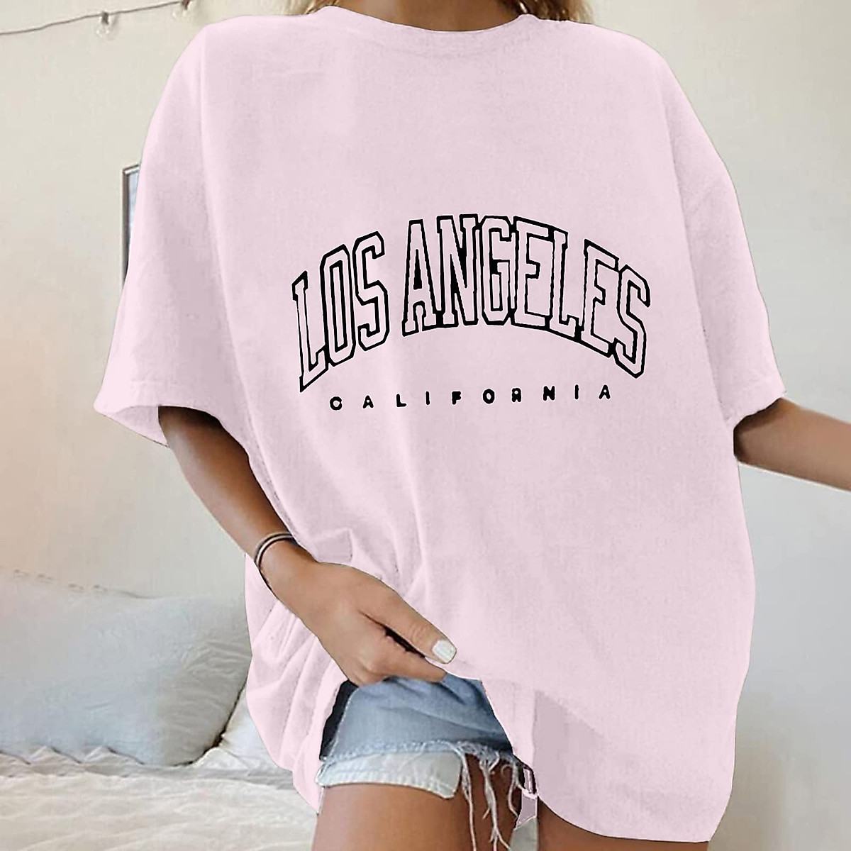 Aniywn Womens Teen Girls Graphic Tees Summer Vintage Short Sleeve Casual Tops Moon and Sun Printed T Shirts Tops Wine