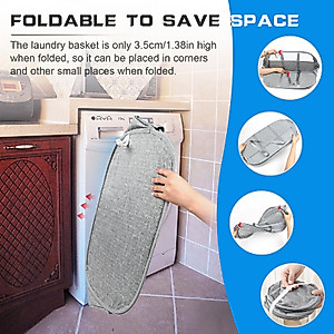 2 Pack Pop Up Laundry Hamper 65L Large Collapsible Laundry Baskets Laundry Basket with Durable Handles Mesh Laundry Hamper for Clothes Toys Perfect for Bathroom Dorm Travel Kids Room Grey+Black