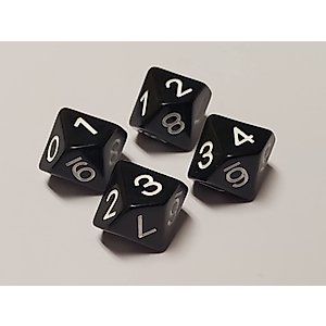 quEmpire Spindown d10 Dice (4 Pack) Great for Magic: The Gathering