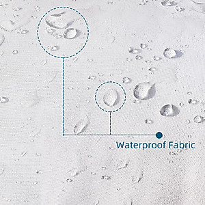 QSWRD 20 x 20 Outdoor Pillow Inserts Pack of 4 Large Throw Pillow Inserts Waterproof Patio Furniture Pillows Decorative Porch Couch Pillows Premium White Square Sofa Cushion Sham Stuffer