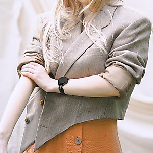 HAYONLIY Magnetic Bands Compatible for Samsung Galaxy Watch 7/FE/6/5/4 40mm 44mm, 5 Pro, Watch 4/6 Classic 42mm 46mm 43mm 47mm, 20mm Mesh Stainless Steel Bling Strap, Dressy Wristband for Women