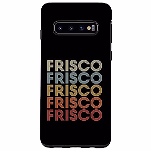 Galaxy S10 Frisco Colorado Frisco CO Retro Vintage Text Case