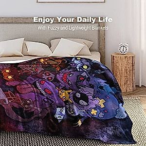 Anime Soft Throw Blanket Bedding Fleece Blankets Lightweight Cozy Warm Fit Home Living Couch Bed Sofa All Season 40"*50" （100 * 130cm）
