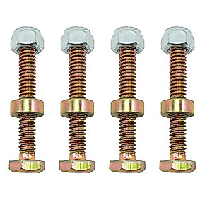 (Set of 4) 500026 Snow Thrower Shear Pins Bolts Nuts and Spacers for fits Murray AYP 1501216MA 9524MA