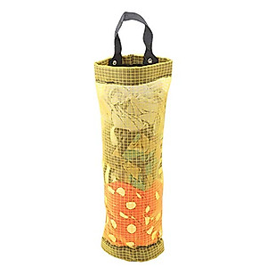 ZALING Carrier Bag Holder Dispenser Mesh Hanging Bag Kitchen Storage For Carrier Bag Plastic Bag Bin Bag ,Style 2