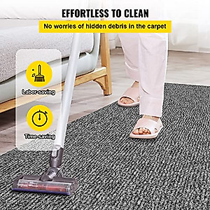 Happybuy Gray Marine Carpet 6 ft x 13.1 ft Boat Carpet Rugs Indoor Outdoor Rugs for Patio Deck Anti-Slide TPR Water-Proof Back Cut Outdoor Marine Carpeting Easy Clean Outdoor Carpet Roll