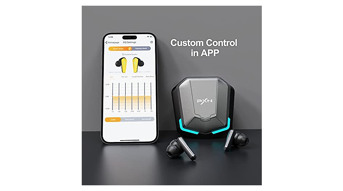 PXN Wireless Earbuds - Active Noise Cancelling Headphones