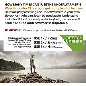 UnderWarmer The Heated Undershirt,White,Medium