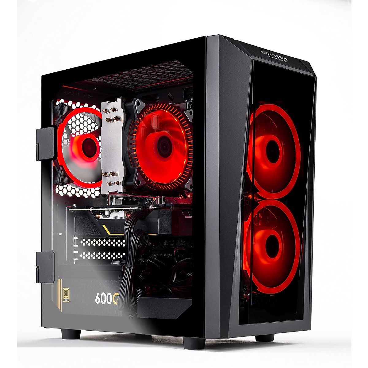 Skytech Blaze II Gaming PC Desktop – Intel Core i3 10105F 3.7 GHz, GTX 1650, 500GB SSD, 16G DDR4 & Acer 21.5 Inch Full HD (1920 x 1080) IPS Ultra-Thin Zero Frame Computer Monitor (HDMI & VGA Port)