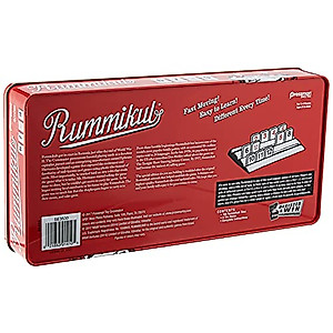 Rummikub in Retro Tin - The Original Rummy Tile Game by Pressman Red, 5"