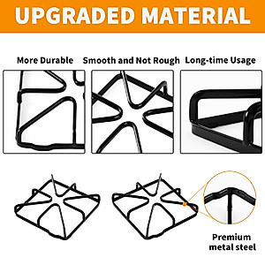 Upgraded WB31X20643 Grate Replacement Parts for GE Stove Parts Burner Grate, GE Cooktop Parts Metal Steel Surface Grate Kenmore Hotpoint Gas Range Parts Stove Top Grate Square Burner Wok Rack 1 Pack