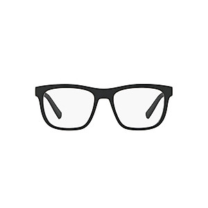 A|X ARMANI EXCHANGE Men's AX3050 Square Prescription Eyeglass Frames, Matte Black/Demo Lens, 53 mm