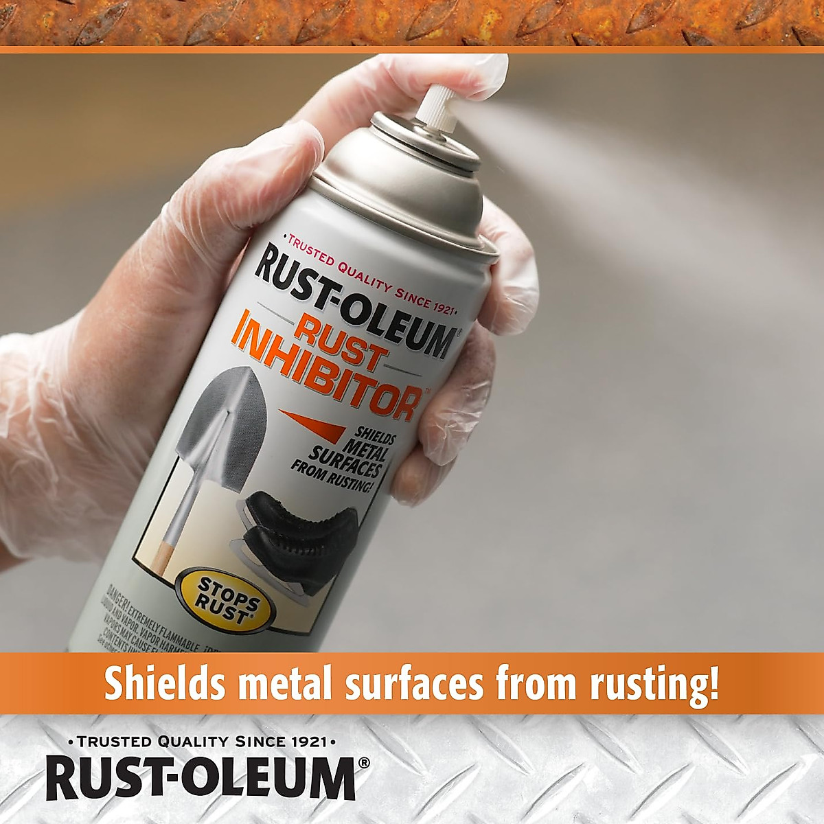 Rust-Oleum 224284 Stops Rust Inhibitor 10.25-Ounce Spray, 10.25 Ounce (Pack of 1), Clear