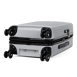 Travelpro Maxlite Air Hardside Expandable Carry on Luggage, 8 Spinner Wheels, Lightweight Hard Shell Polycarbonate Suitcase, Metallic Silver, Carry On 21-Inch