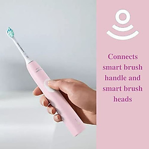 Philips Sonicare ProtectiveClean 4100 Electric Rechargeable Toothbrush, Plaque Control, Pastel Pink