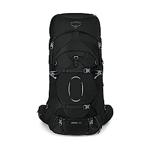 Osprey Ariel 65L Women's Backpacking Backpack, Black, WM/L, Extended Fit