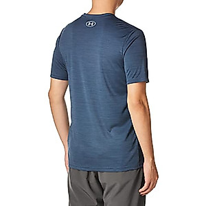 Under Armour Mens Tech 2.0 V-Neck Short-Sleeve T-Shirt (Academy Blue/Mod Gray - 408, Large)