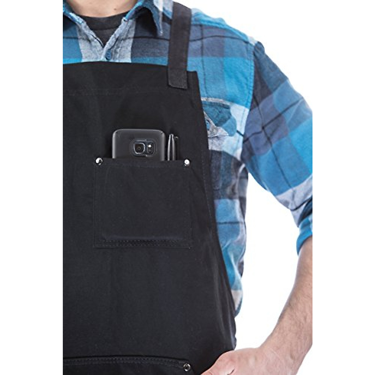 Hudson Durable Goods - Professional Grade Chef Apron - Black - 100% Cotton