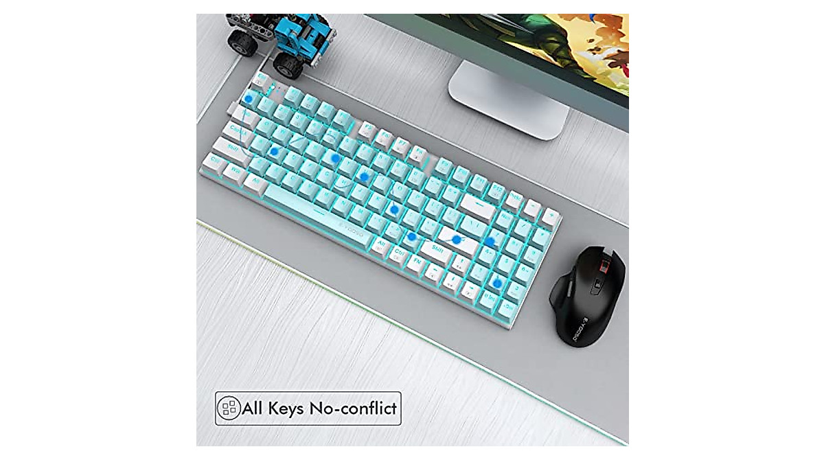 E-YOOSO Mechanical Keyboard - Compact Wired & Backlit