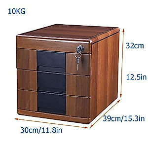 BXYXJ Durable Desktop Drawer Organizer - 5/3 Tier with Lock Wooden File Cabinet/Desktop Storage Cabinet/Data Cabinet. (Size : 5 Drawers)